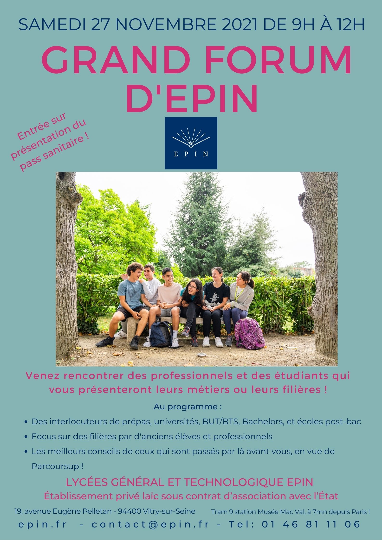 Grand Forum d'EPIN: samedi 27 novembre 2021 - Collège Lycée EPIN ...